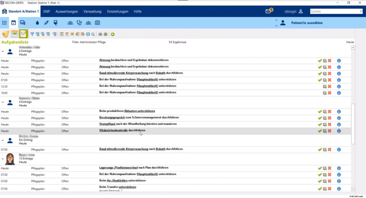 Elektronische Patientenakte RECOM-GRIPS - RECOM GmbH